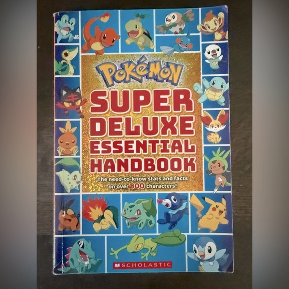 Pokemon | Toys | Pokemon Super Deluxe Essential Handbook Blue And Gold ...